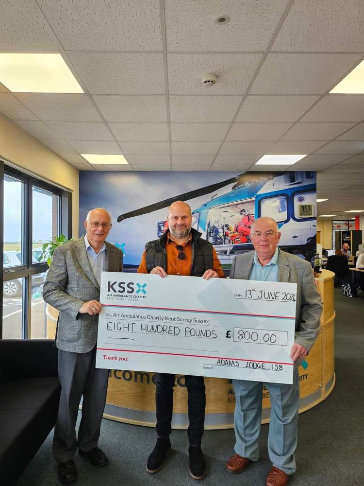 Charity update – Adams Lodge No.158